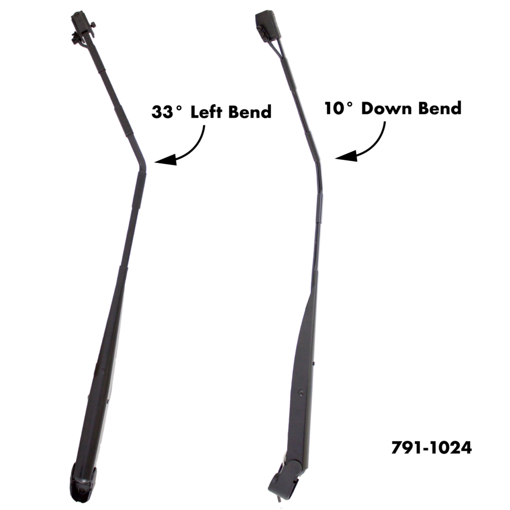 Commercial Duty Radial RV Wiper Arm, Wet, Tapered Knurl Interface - AM ...